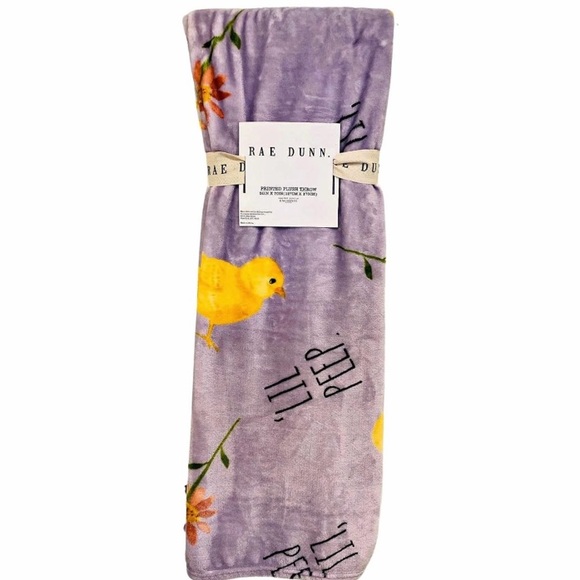 Rae Dunn | Bedding | Rae Dunn Lil Peep Plush Throw Blanket Nwt | Poshmark